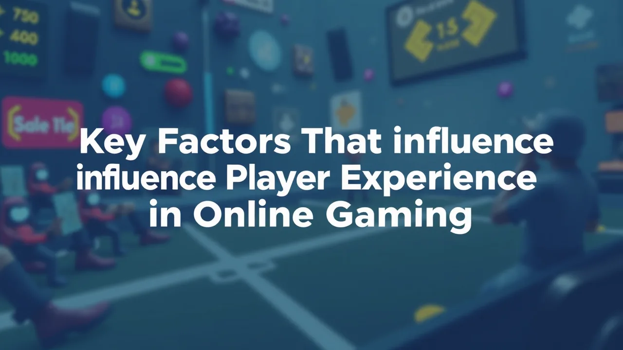 Key Factors That Influence Player Experience In Online Gaming ...